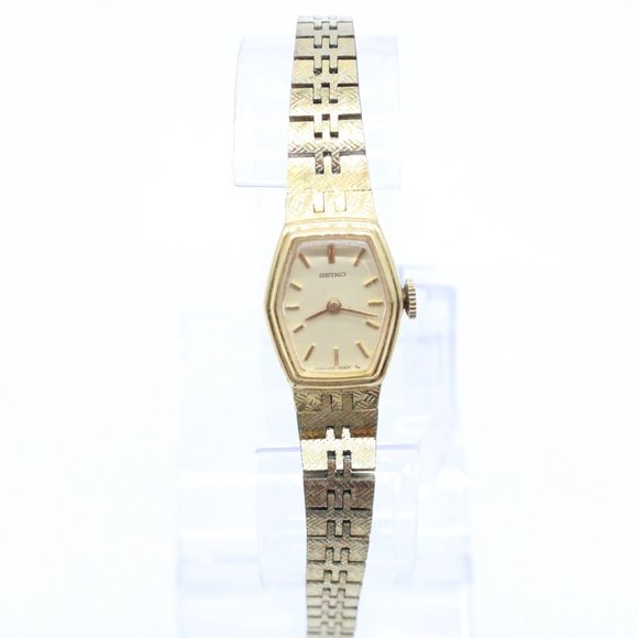 Seiko | Accessories | Vintage Seiko Watch Womens Gold Tone Stainless Steel Classic Bracelet ...